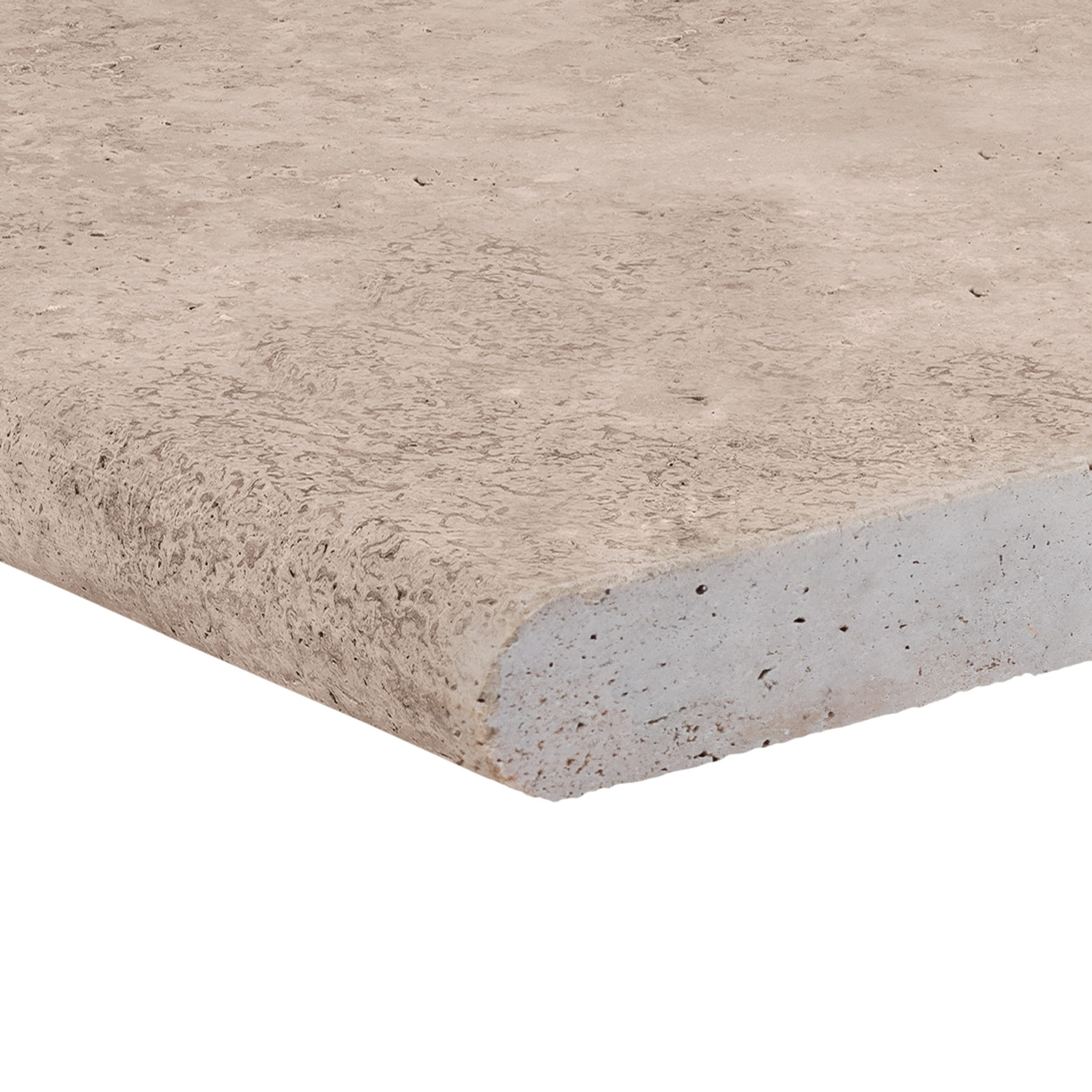 Ivory Premium Travertine Bullnose Coping | Natural Stone Resources