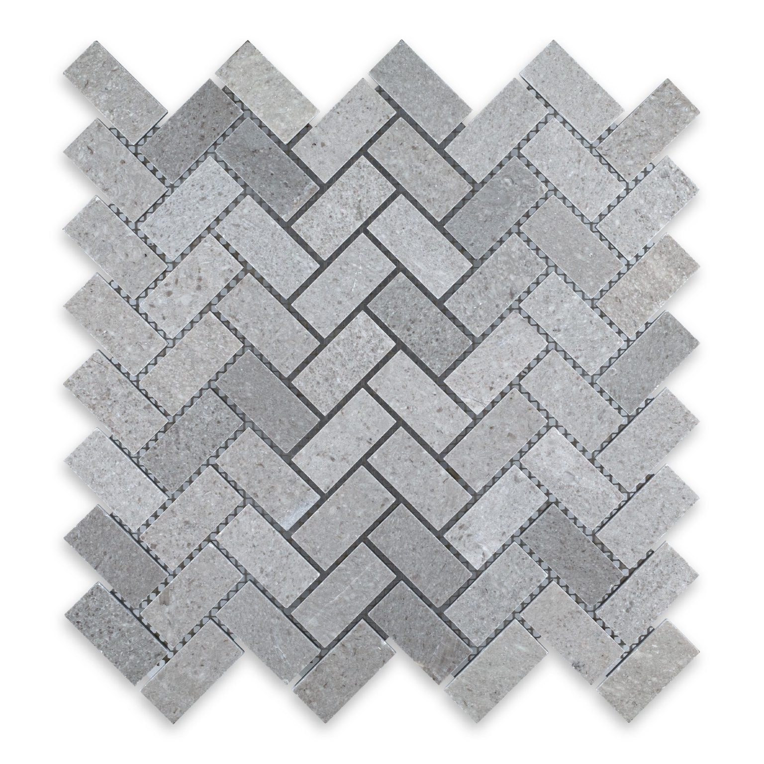 Spanish Grey Marble Herringbone 1" X 2" Polished | Natural Stone Resources