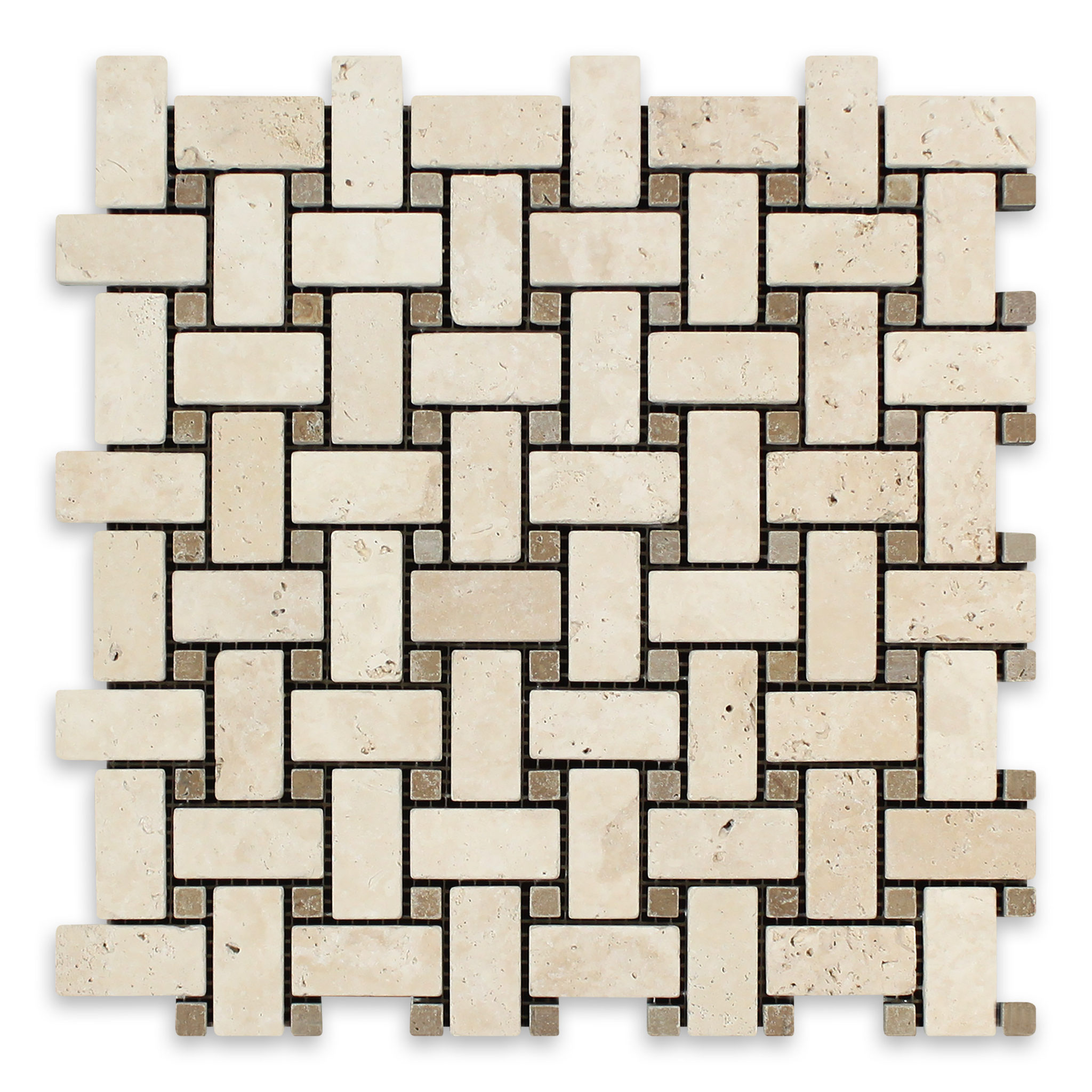 Ivory Premium Travertine Mosaics Collection | Natural Stone Resources