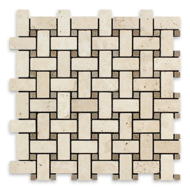 Ivory Premium Travertine Mosaics Collection | Natural Stone Resources