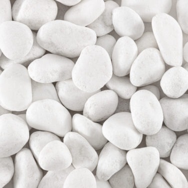 Ice White Tumbled Loose Pebbles | Natural Stone Resources